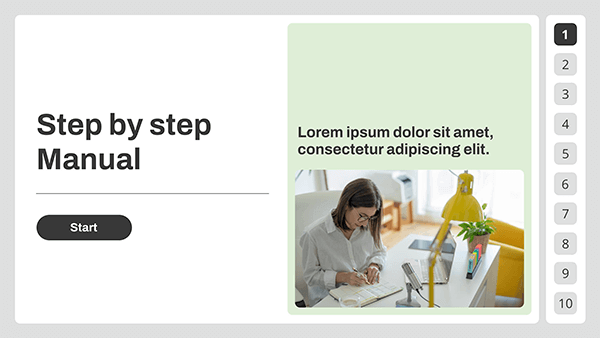 Manuale passo-passo | Template di Genially